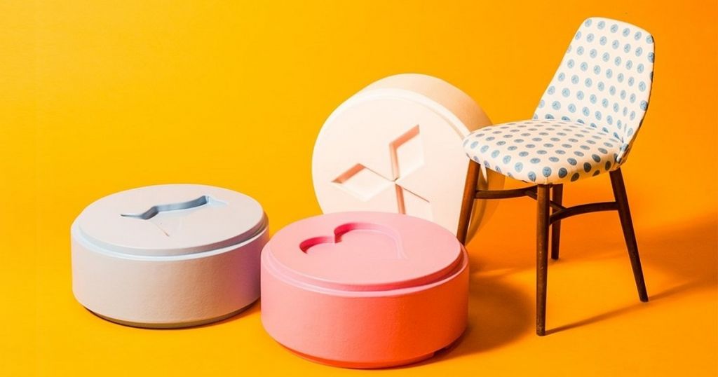 Check the ecstasy pill themed furniture - Techno Station